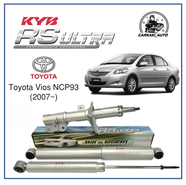 KAYABA RS ULTRA SHOCK ABSORBER FOR TOYOTA VIOS NCP93 YEAR 2007 ~ FRONT AND REAR | Shopee Malaysia