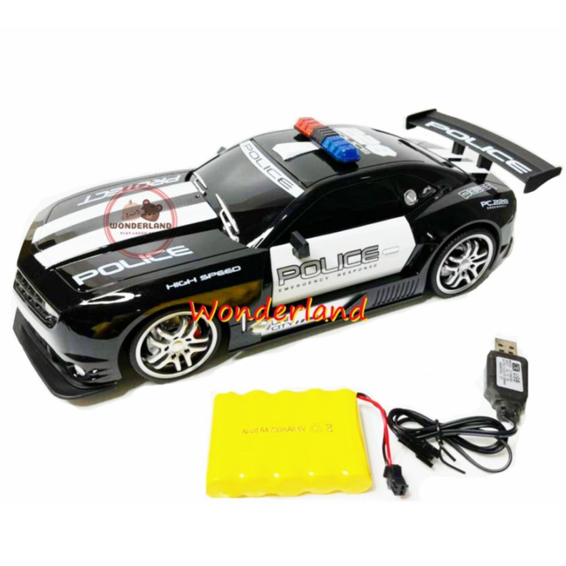 Rc Police Car Toys with Rechargeable Battery 1:12 scale 2.4ghz wireless ...