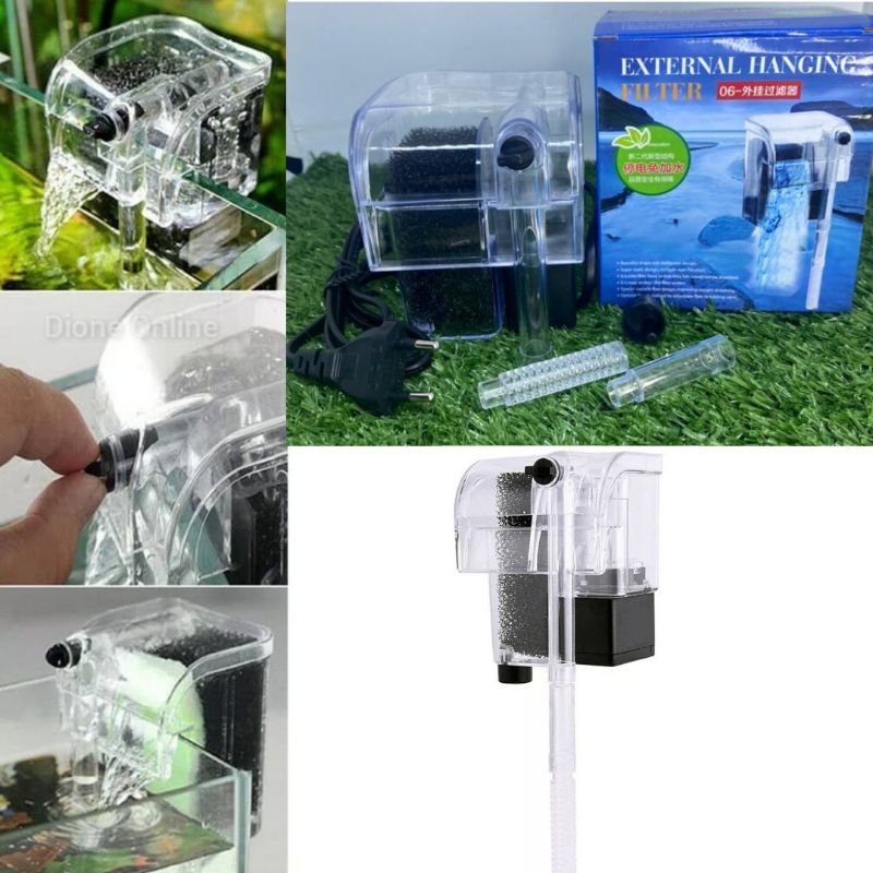 Mini Hang-On Filter Aquarium Penapis Filter Tank External Hanging ...