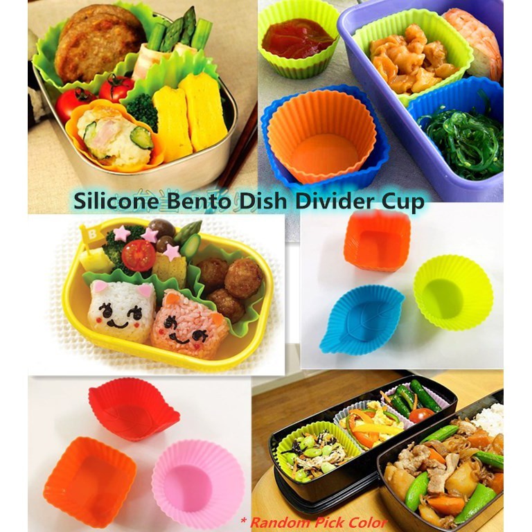 (Origin from JAPAN)Silicone Bento Dish Divider Silicone Cup Lunch Box ...