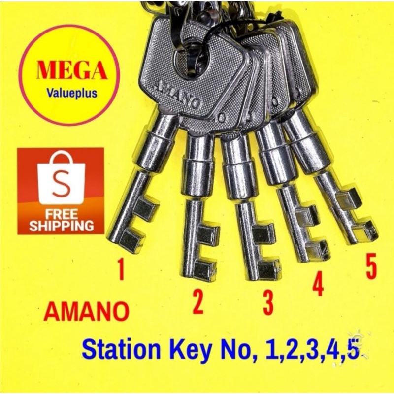 Kunci Amano / Amano Station Key / Kunci Jam / Kunci Jam Amano / Amano ...