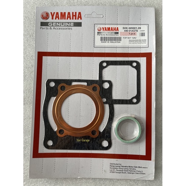 Gasket Head Block Top Set Y125 125z 125zr 5BU 5XK Original Yamaha 100% ...