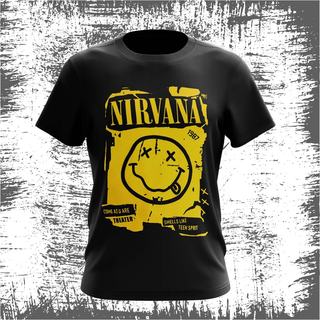 Nirvana t shirt baju nirvana short sleeve men shirt high grade cotton ...
