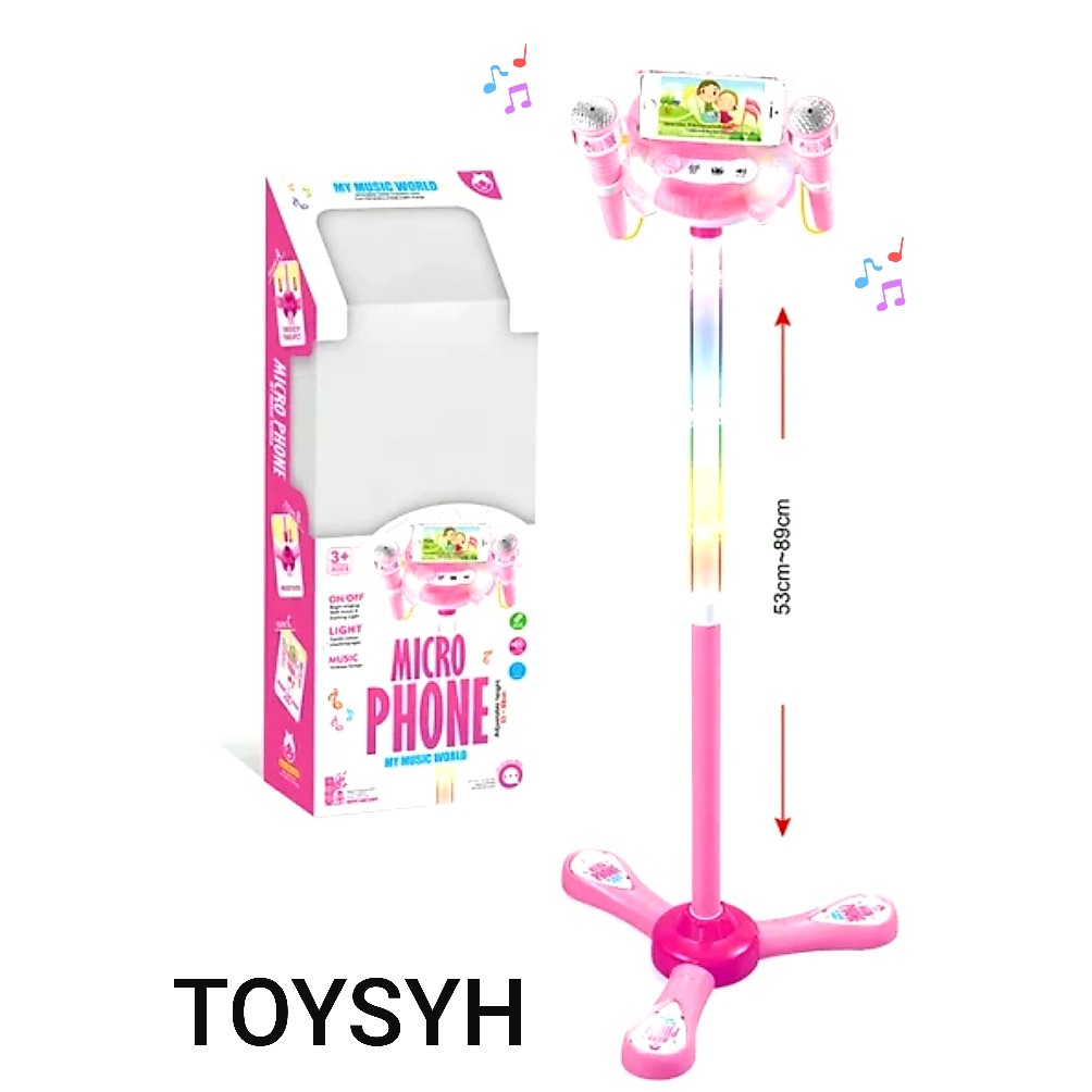 SYH Minnie Mouse Microphone With Mobile Phone LED Light Play Music ...