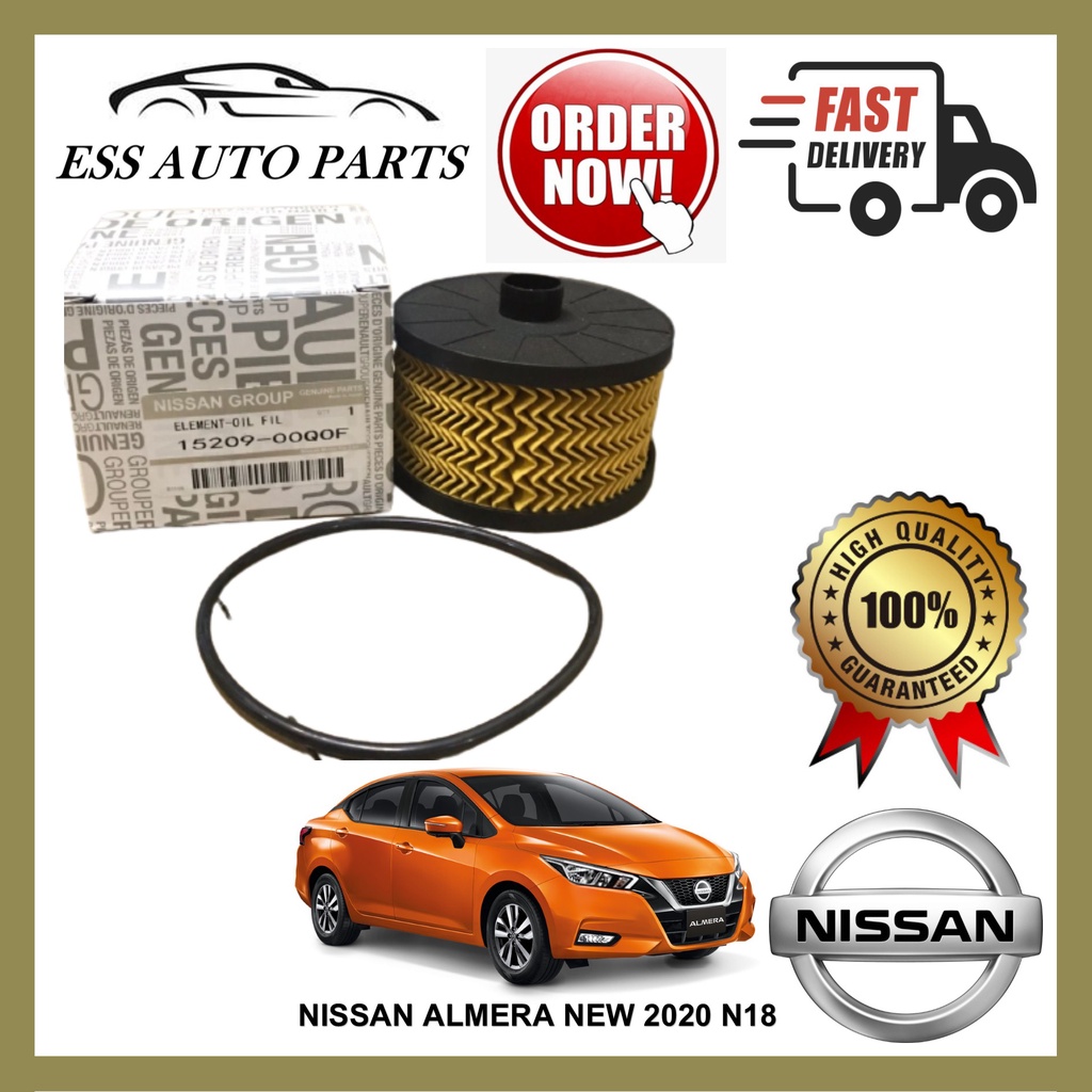 NISSAN ALMERA NEW 2020 1.0CC N18 (TURBO) ENGINE OIL FILTER (15209-00Q0F ...