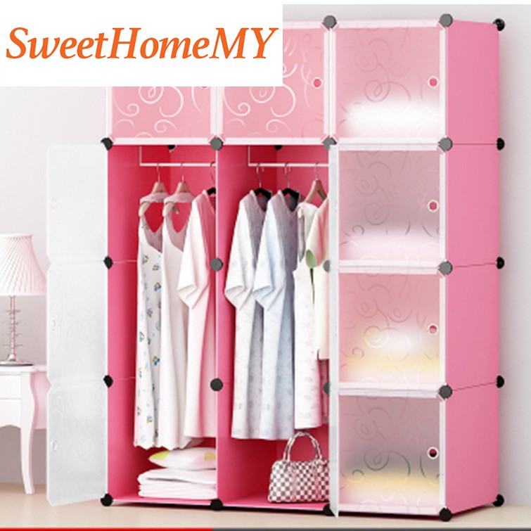 SweetHomeMY DIY 12 Cube Large Capacity Creative Storage Cabinet ...