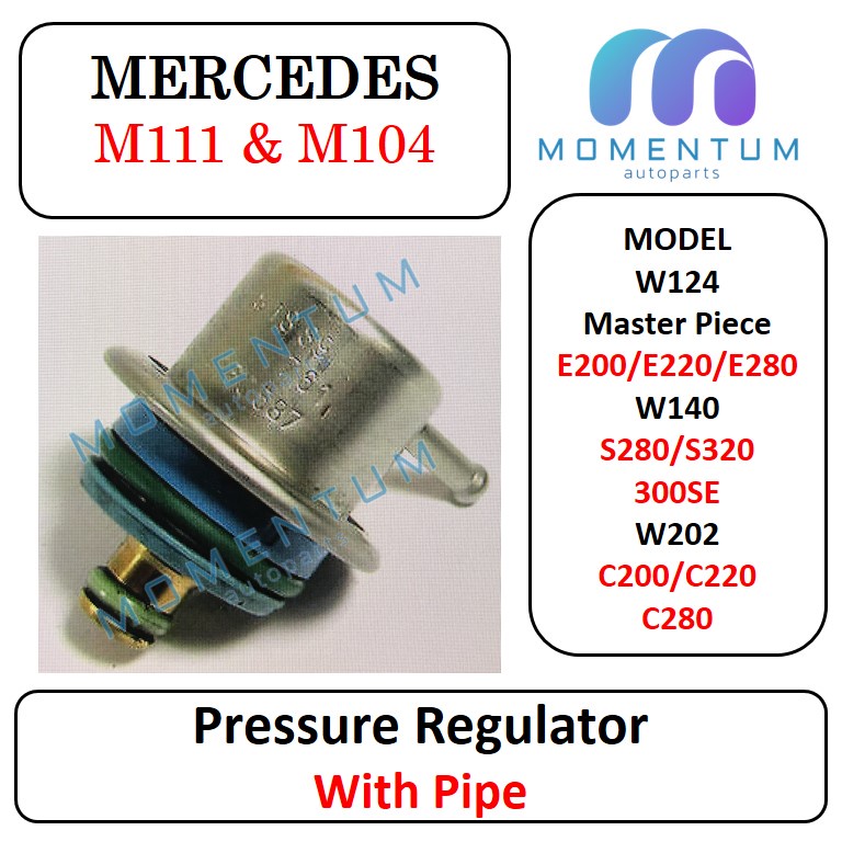MERCEDES Pressure Regulator Brand Bosch Engine M111 & M104 E200 E220 ...