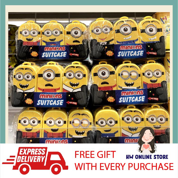 Ready Stock Halal Product Minion Toy Candy Sweet 30pcs 小黄人 玩具糖果 30盒 ...