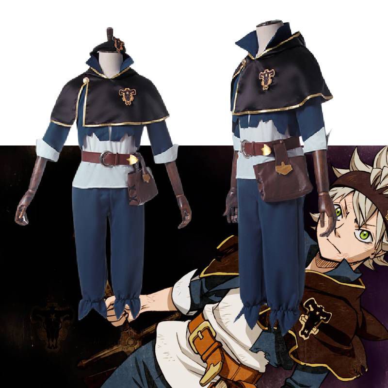 New Black Clover Series Asta Cos Costumes Cape Full Cosplay Halloween ...