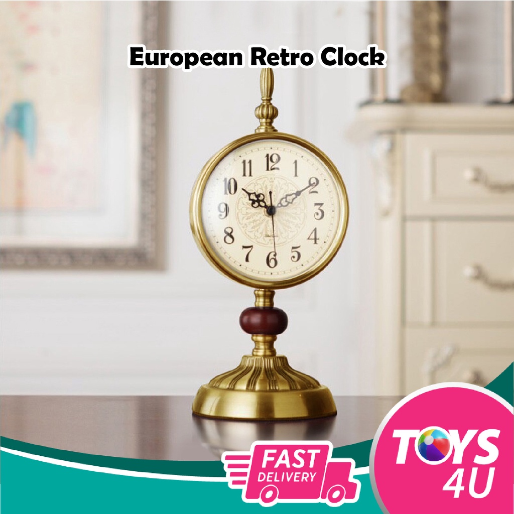 European Retro Clock Table Clocks Luxury Creative Retro Modern Home ...