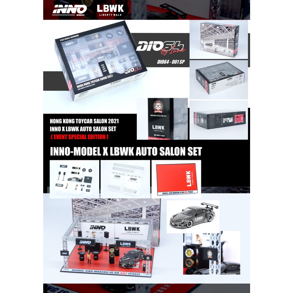 (BOX MINOR DENT) INNO MODELS X LBWK AUTO SALON SET 1/64 HONG KONG ...