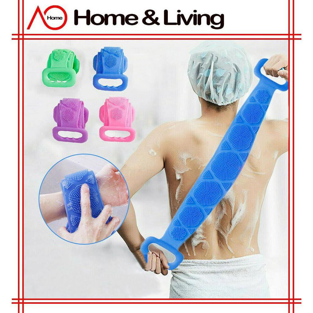 AO Home Body Scrubber Body Back Washing Strip Shower Bath Silicone ...