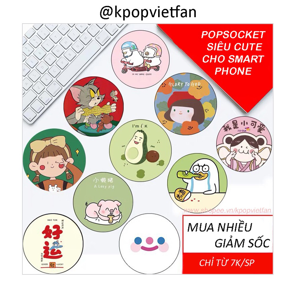 Popsocket pop up phone case with matte print and super cute border ...