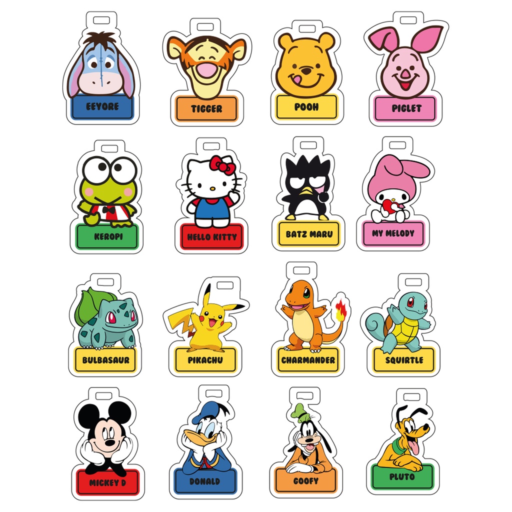 GANTUNGAN Bag Tag Custom Acrylic Luggage Tag Name Tag Bag Hanger bagtag ...