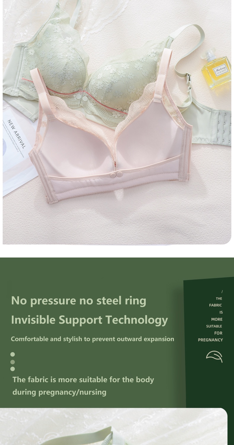 Nursing Bra BC Cup No Steel Ring Anti-sagging Soft Comfortable ...