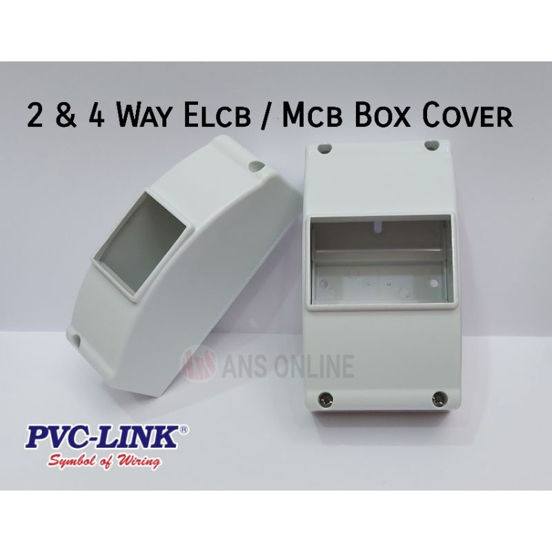 Pvc Link ABS 2 & 4 Way ELCB / MCB Box Cover White | Shopee Malaysia