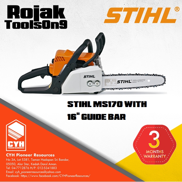 STIHL MS170 Petrol Chain Saw 16" (100% Original) | Shopee Malaysia