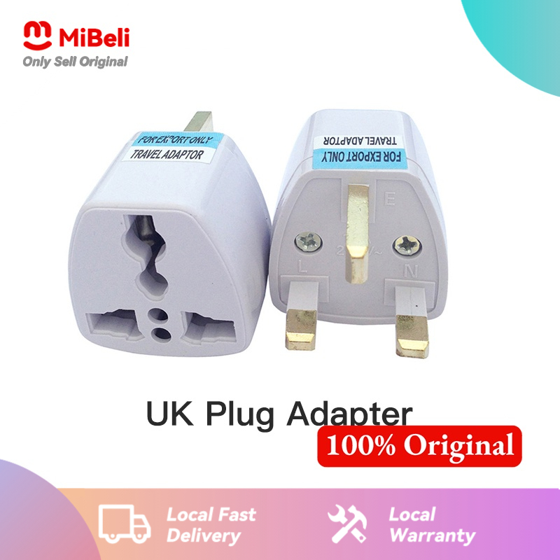 Penyesuai UK Adapter 3 Pin Conversion Plug Universal Adapter Plug ...