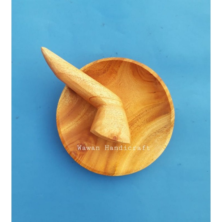 KAYU Mahogany package wooden plate/15cm plate set with mahogany ulek ...