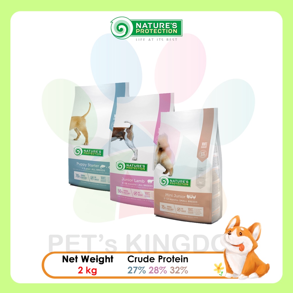 Nature's Protection Puppy - Puppy Starter/Junior Lamb/Mini Junior {2KG ...
