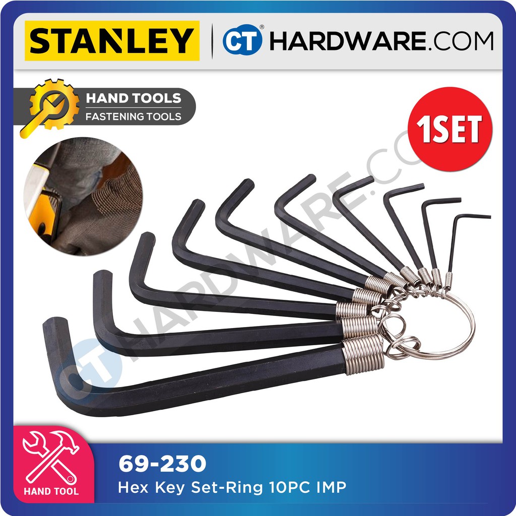 STANLEY 69-230 HEX KEY SET-RING 10PC IMP | Shopee Malaysia