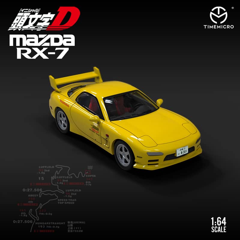 TIME MICRO INITIAL D 1/64 MAZDA RX7 FD3S YELLOW | Shopee Malaysia