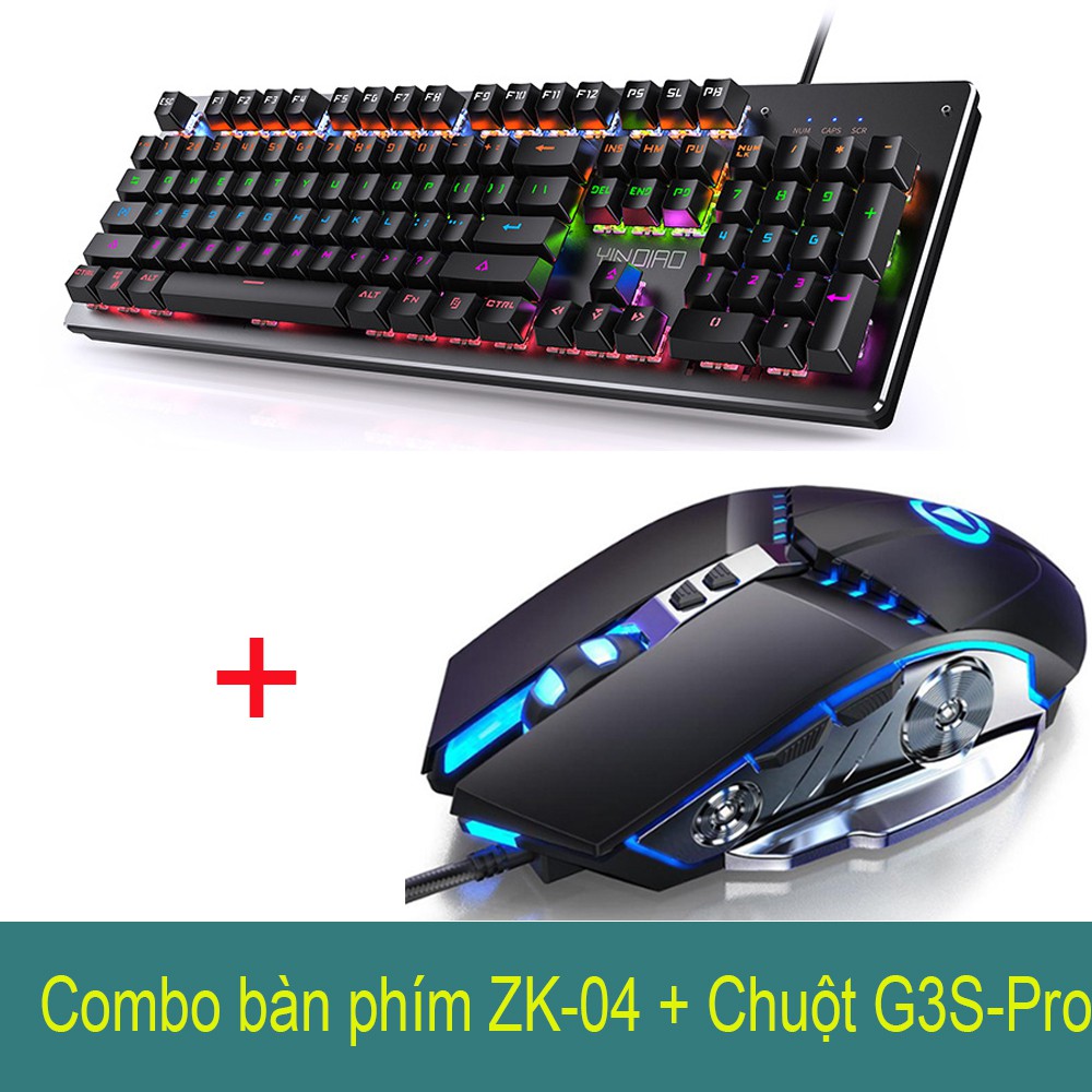 Zk-04 standard mechanical gaming keyboard 104 keys blue switch ...