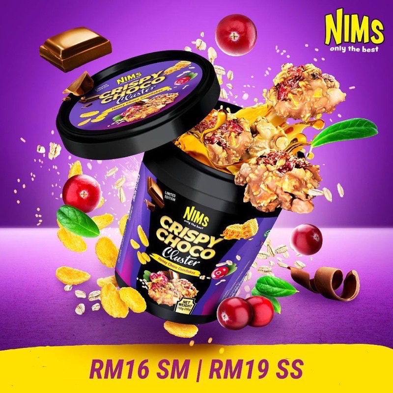 NIMS Crispy Choco Cluster , Crispy Choco Tubs | Shopee Malaysia