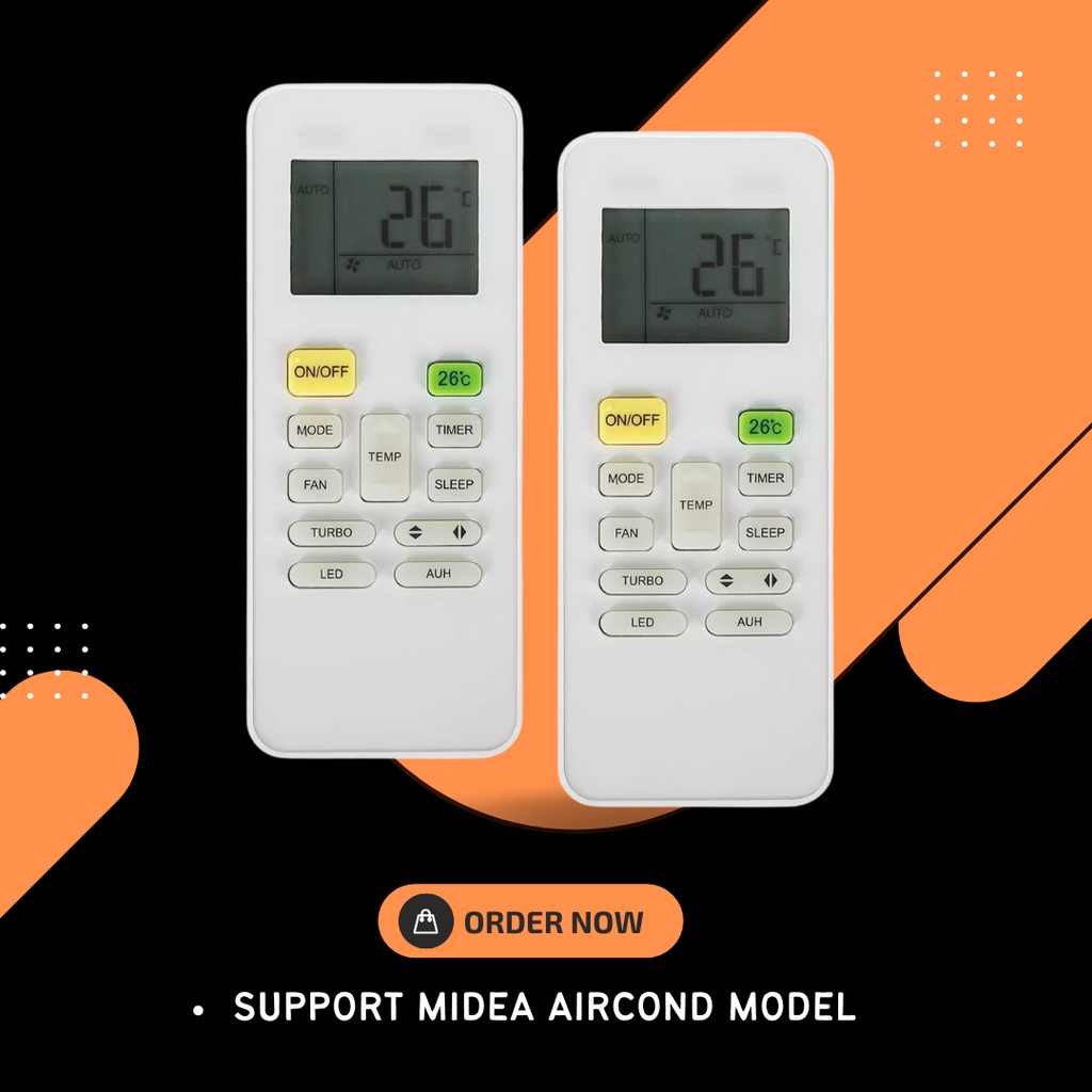 MIDEA UNIVERSAL REMOTE AIR COND ECON AIRCON REMOTE CONTROL REPLACEMENT ...