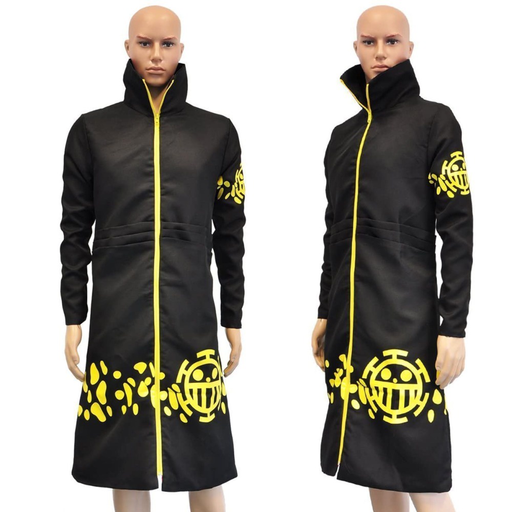 Anime One Piece Trafalgar Law After 2 Years Cosplay Costume Coat Cloak ...