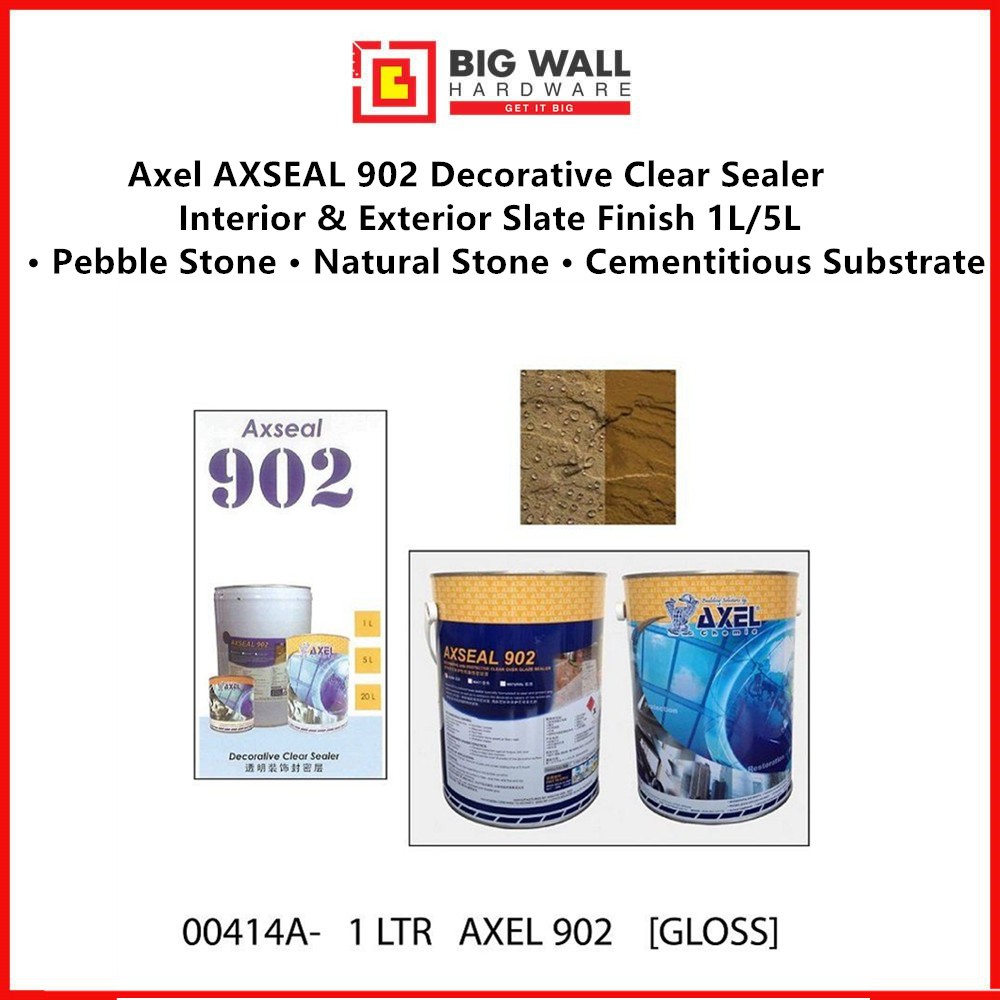 5L Axel AXSEAL 902 Decorative Stone/Brick Clear Sealer (Available in 1 & 5 Liter) Big Wall ...