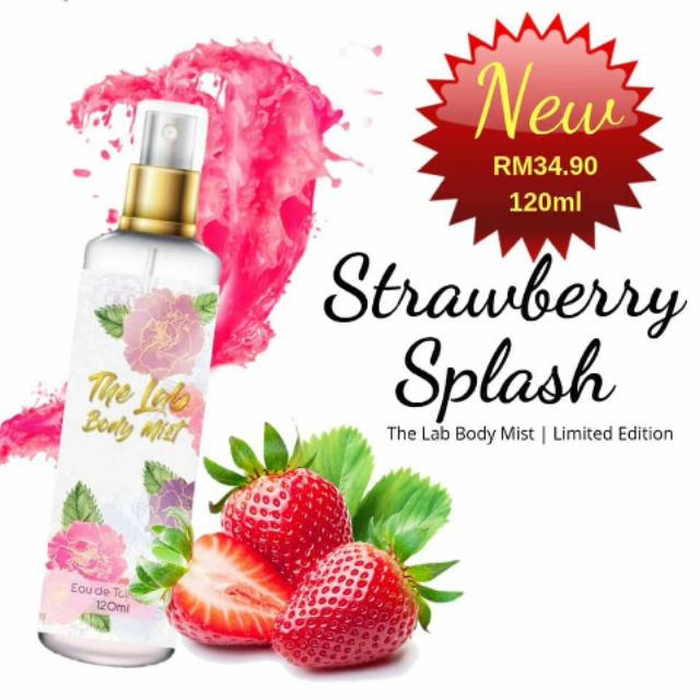 The Lab Body Mist (Strawberry Splash) | Shopee Malaysia
