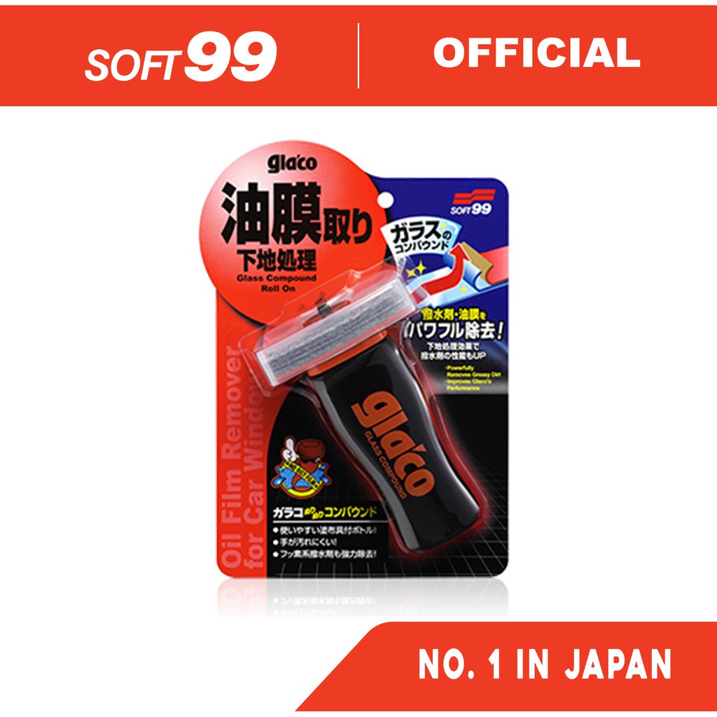 SOFT 99 Glaco Glass Compound Roll On Care Cleaning Dust (100ml ...