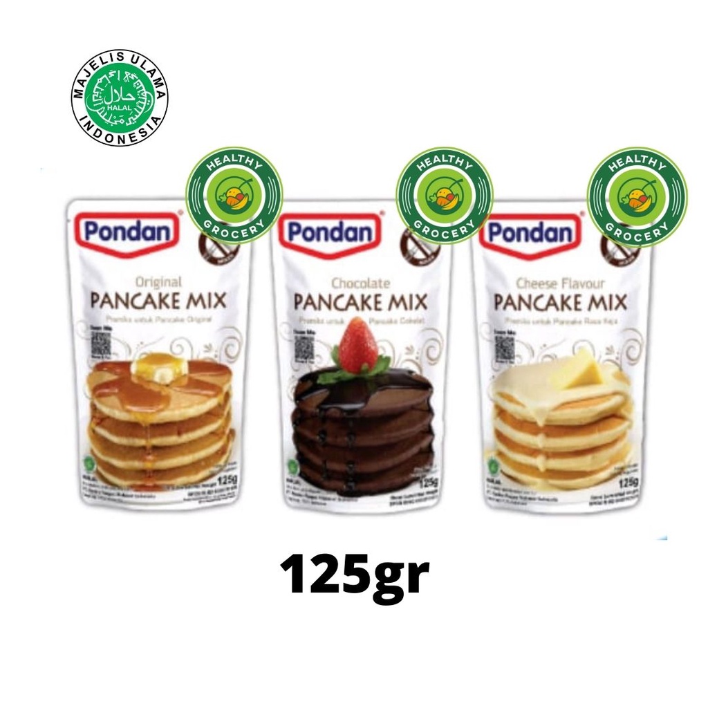 Pondan Pancake Mix Cake Ingredients 125 gr Original/Cheese/Chocolate ...