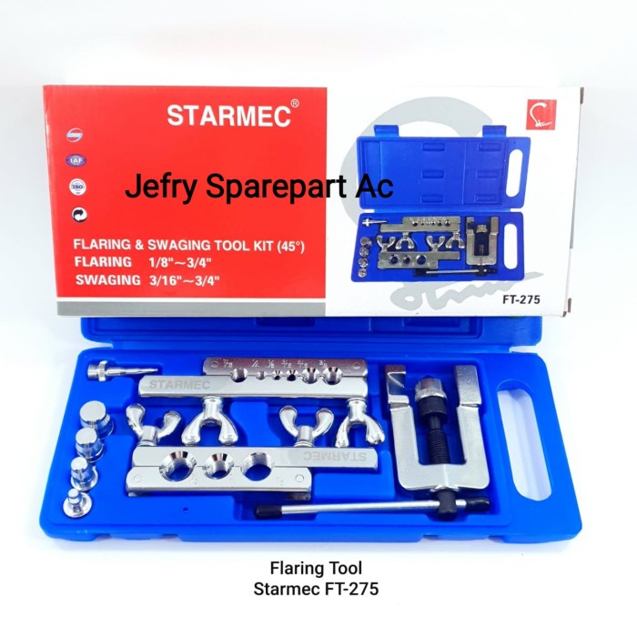 New FLARING AND SWAGING FLARING AC TOOL FT 275 CT275 STARMEC SET ...