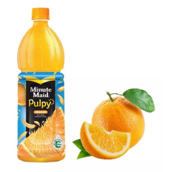 Minute Maid Pulpy Orange Pet 1000ml 1000 1 liter 1L OrangeML | Shopee ...