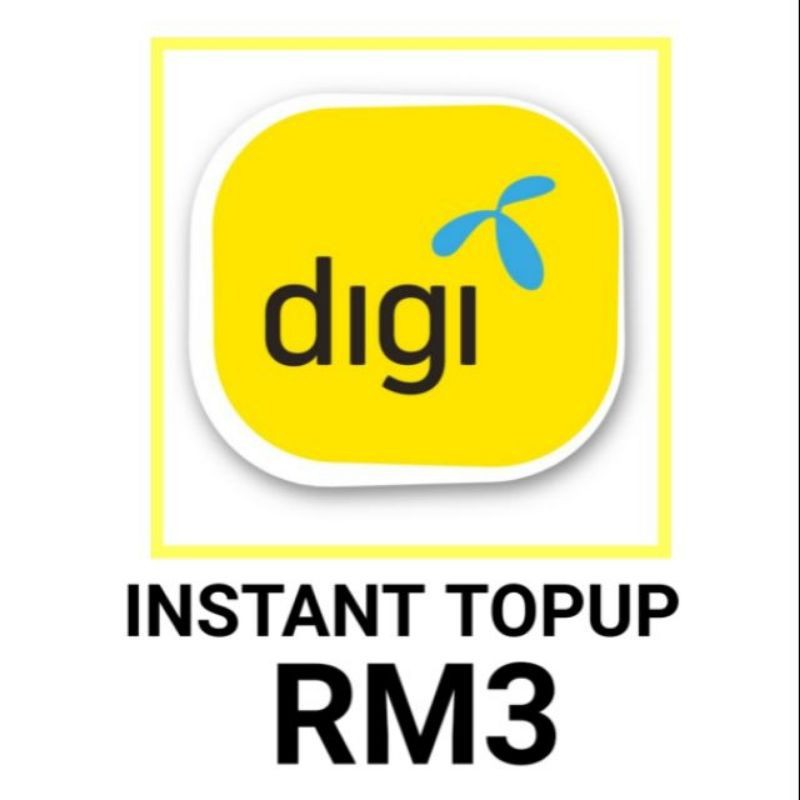 RM3 digi instant reload (Tak ada pin) | Shopee Malaysia