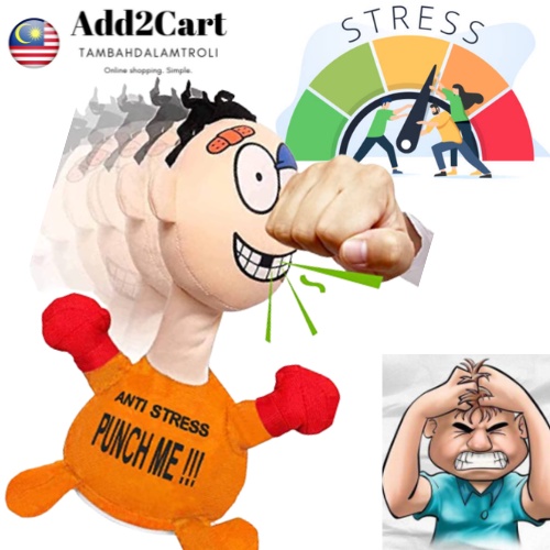 Anti Stress Punch Me Doll Desk Toys,Stress Relief Funny Punch Me ...