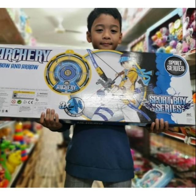 Archery bow and arrow set for kids bersaiz besar large | Shopee Malaysia