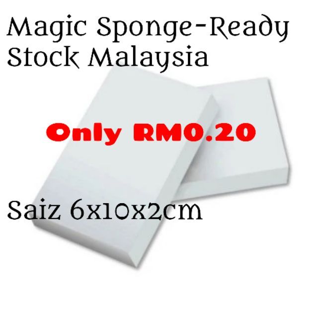 [MALAYSIA Ready Stock] Magic Sponge 1 pcs 6x10x2 cm Magic Span | Shopee ...