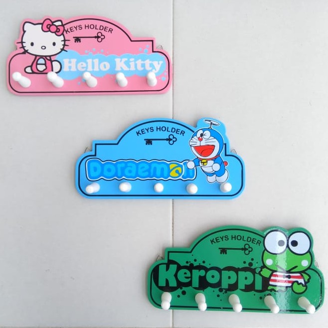 Keys holder/key holder for hello kitty keroppi and doraemon characters ...