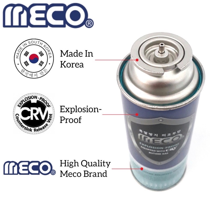 230G Meco ~ Golden Fuji Gas Cartridge Made in Korea Meco Butane ...