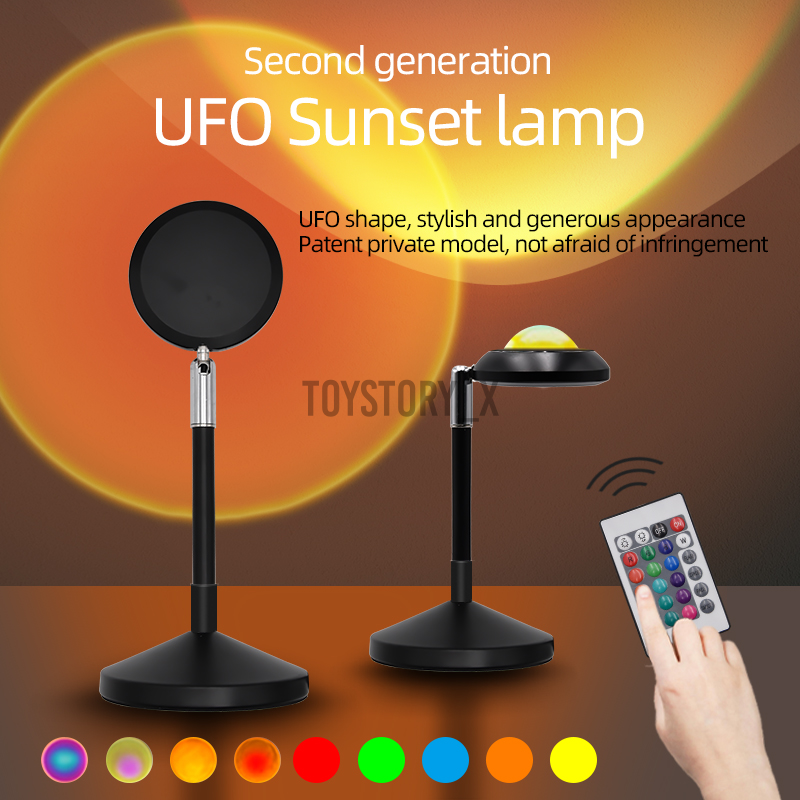 Second Generation UFO Sunset Lights RGB Remote Control LED RGB Color ...