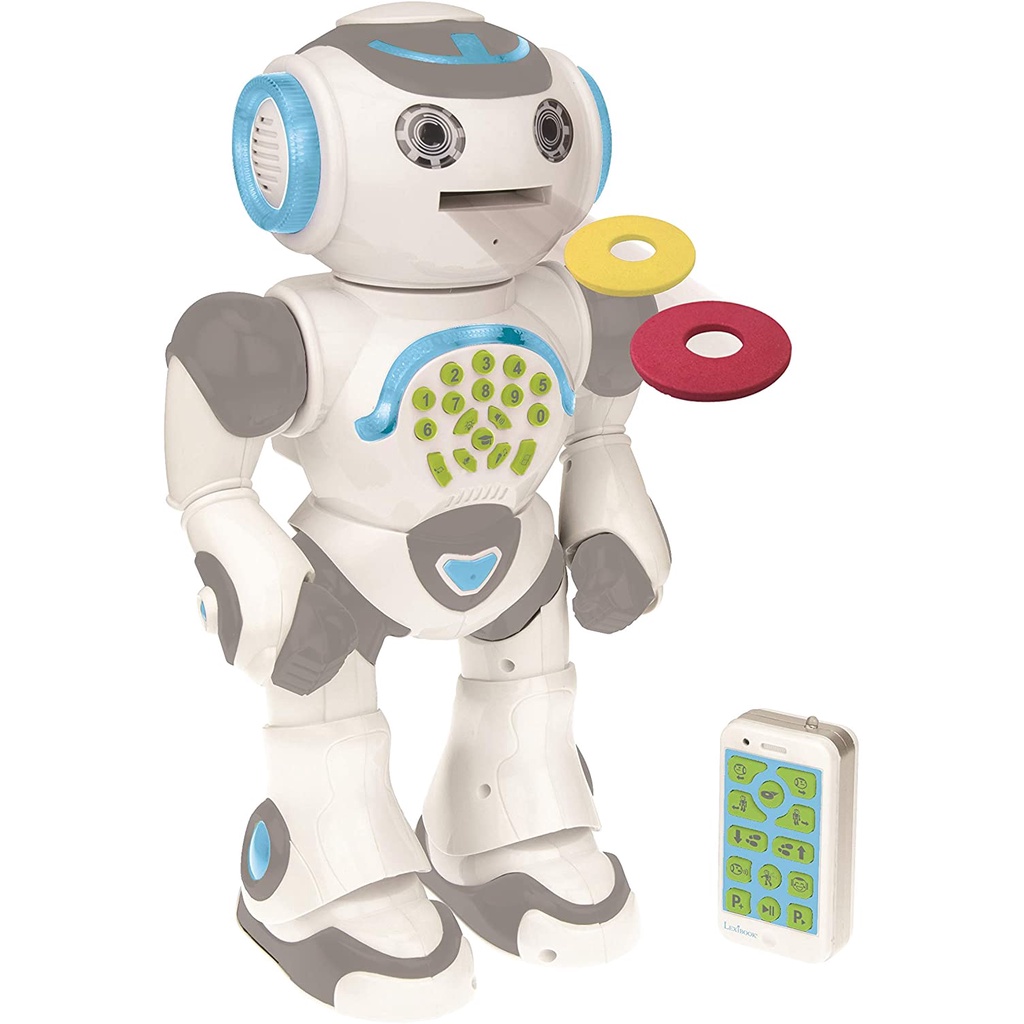 LEXiBOOK Powerman Max Remote Control Walking Talking Toy Robot STEM ...
