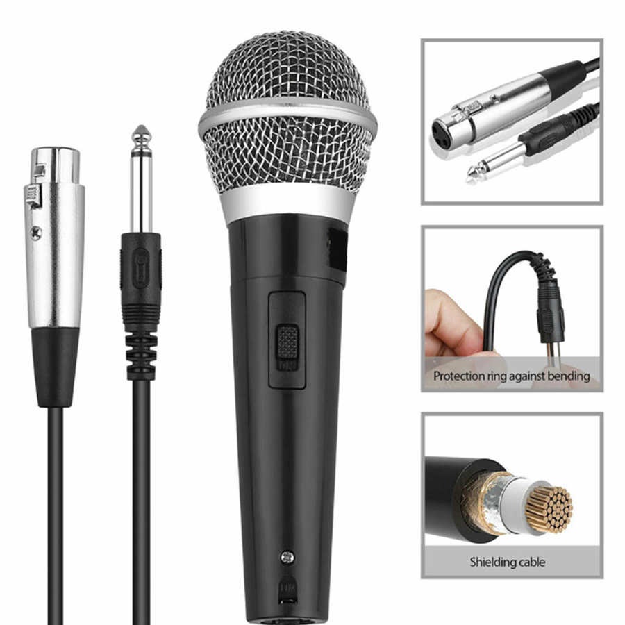 Condenser Professional Wired Dynamic Microphone Vocal Mic Handheld ...