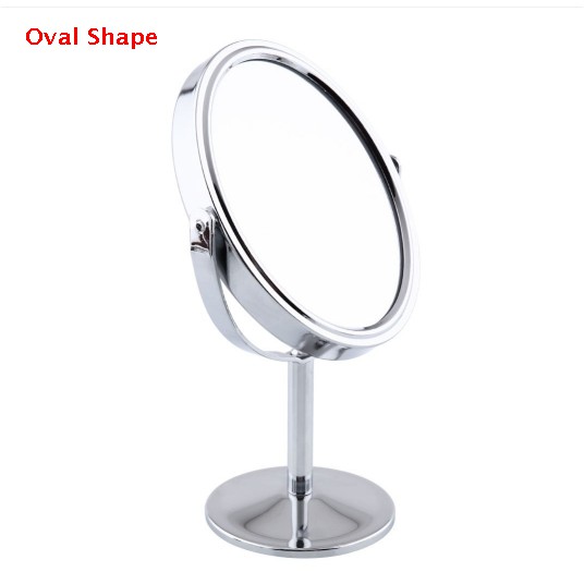 Cosmetic Makeup Oval Cosmetic Double-Sided Normal Magnifying Stand ...