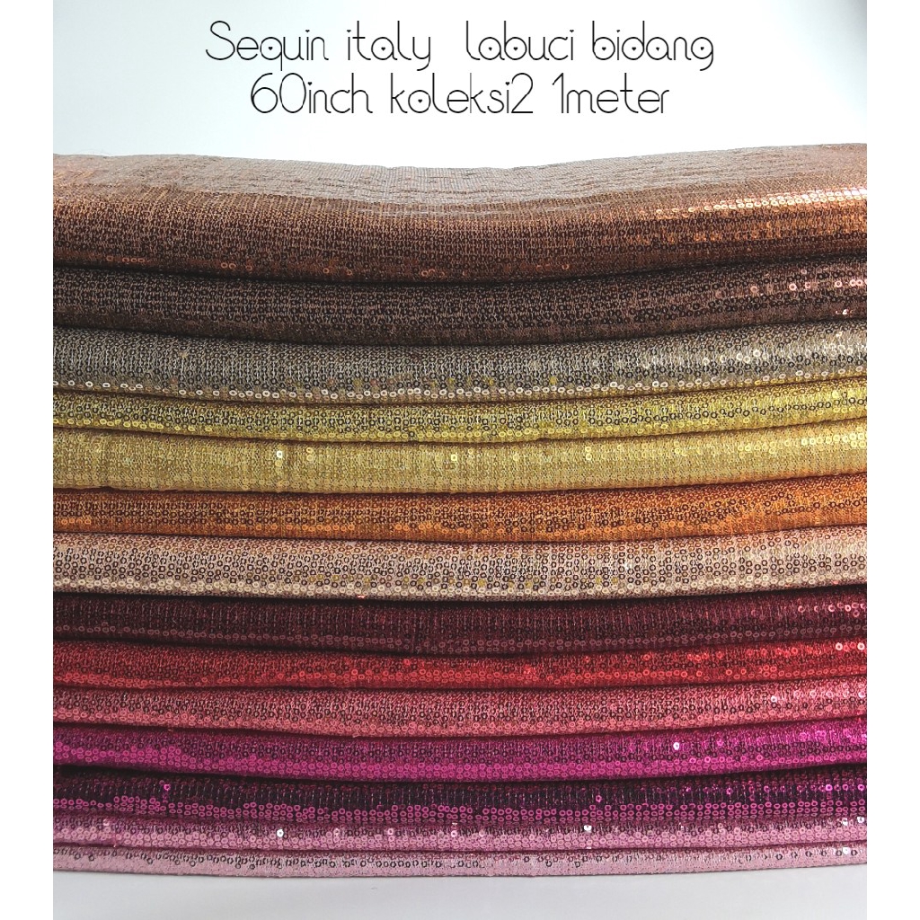 Sequin italy labuci bidang 60inch koleksi 2 1meter | Shopee Malaysia