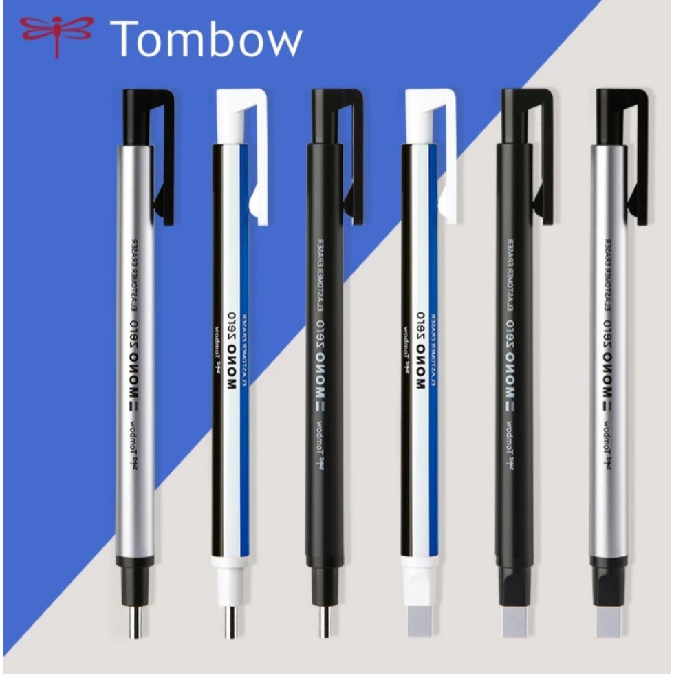 Tombow MONO Zero Retractable Elastomer Eraser Pen / Refill (Round Tip ...