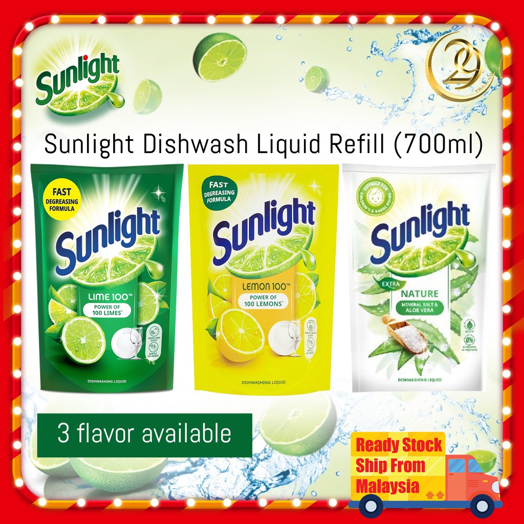 [READY STOCK] Refill Pouch Sunlight Dishwashing Liquid Desgreasing ...