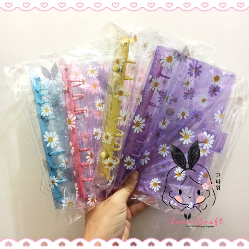 DIY BINDER A6 Daisy BINDER Daisy Flower Motif pvc BINDER Only SAVING ...